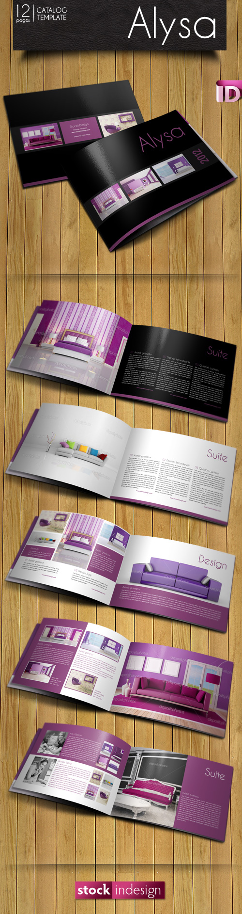 StockInDesign InDesign Catalog Template Alysa StockInDesign
