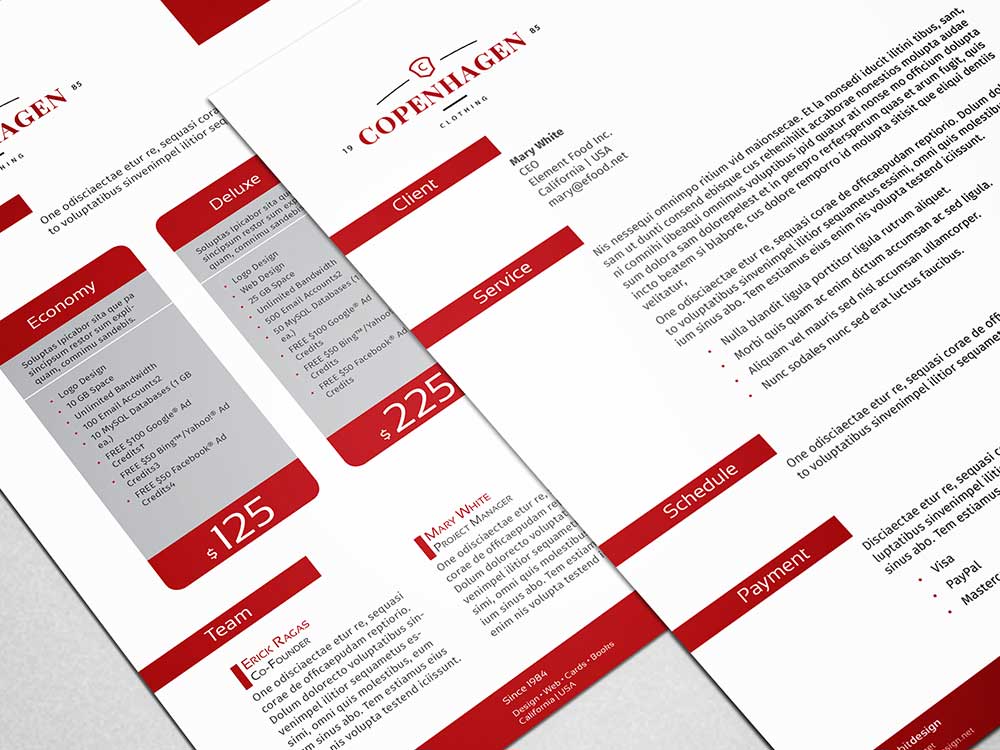 InDesign Proposal Template StockInDesign
