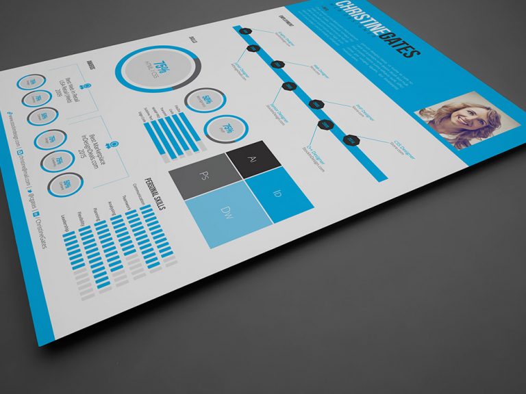 Modern Infographic Resume – StockInDesign