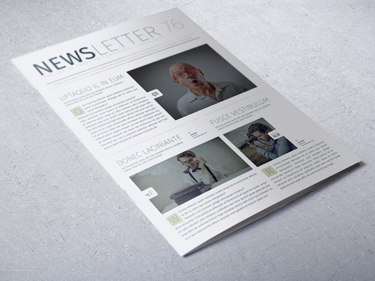 Modern Business Newsletter Template | Adobe InDesign Template