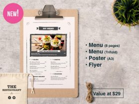 Restaurant Food Menu Template – StockInDesign