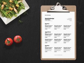 Clean & Simple Food Menu – StockInDesign