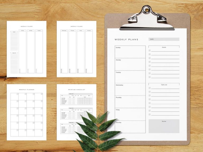 Printable Planner Template – StockInDesign